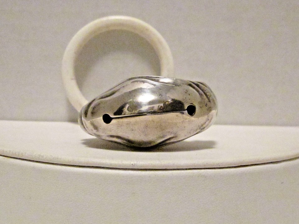 Baby Rattle, Teething Ring, Sterling Silver, Child Riding Duck | eBay