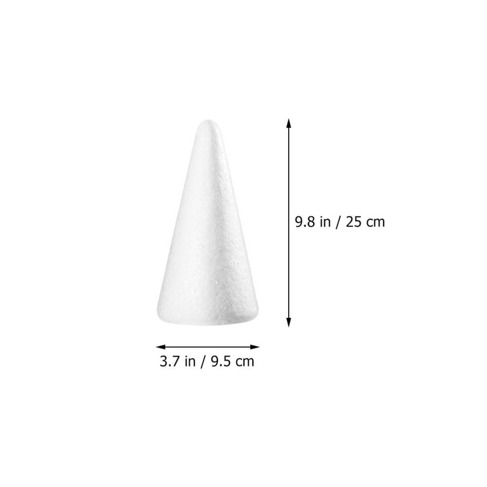 3 Pack Foam Cone Polystyrene with Loader DIY Kids Toys Children ...