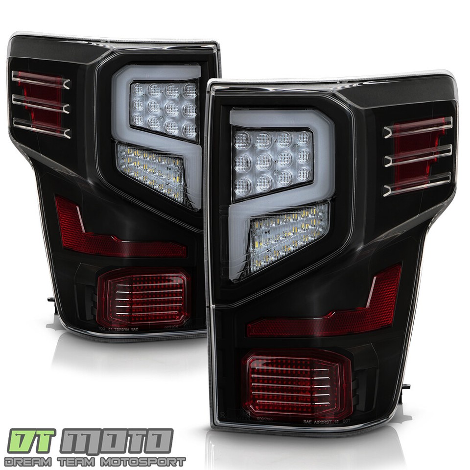 For 2016-2021 Titan|Titan XD Black LED Tube Tail Lights Brake Lamps ...