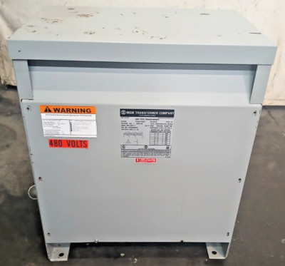MGM DRY TYPE TRANSFORMER CAT NO HT30A3B2SH 30 KVA 3 PHASE 60 HERTZ TYPE ...