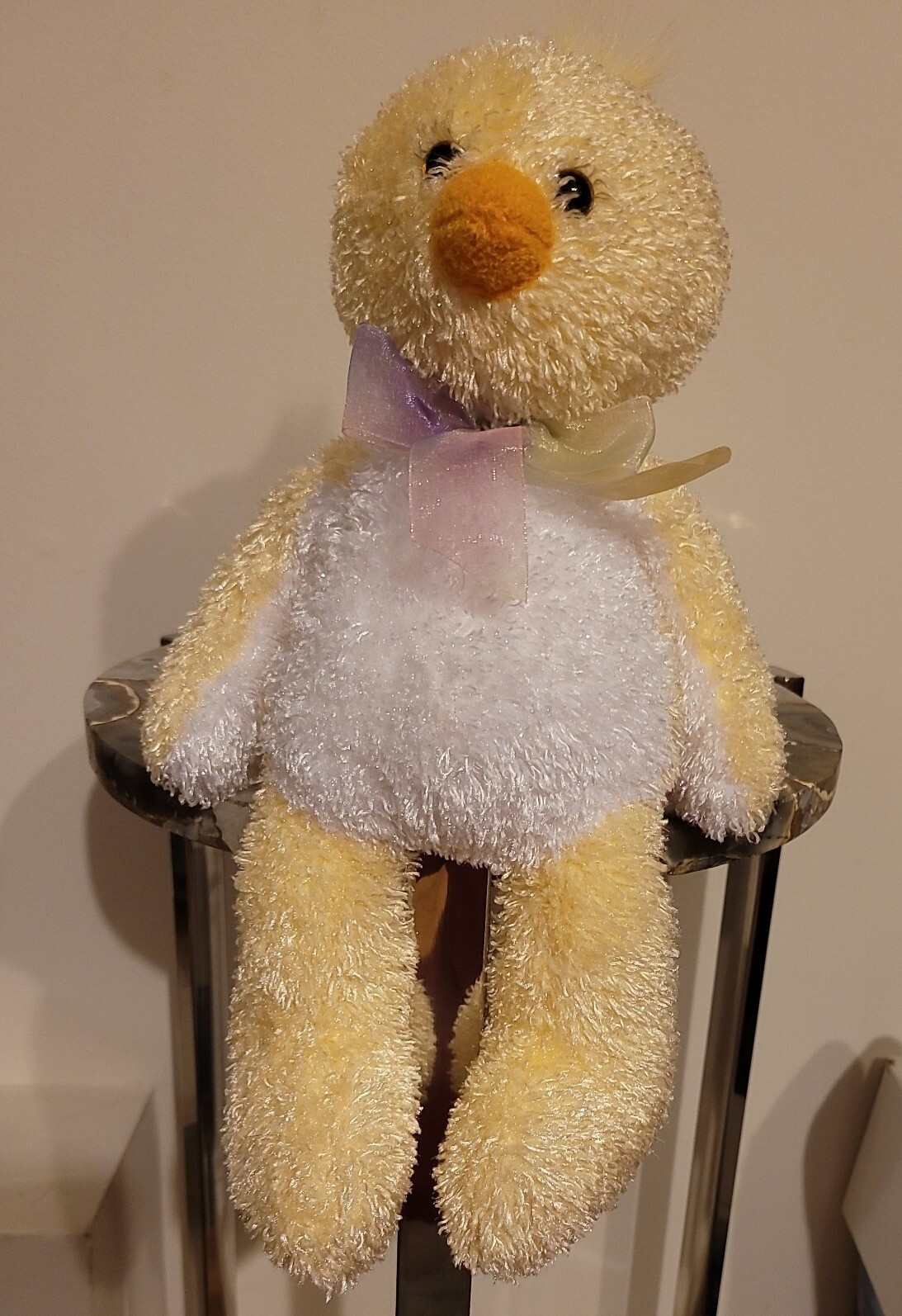 Commonwealth YELLOW Easter Chick Stuffed Plush With Hint Of Sparkle ...