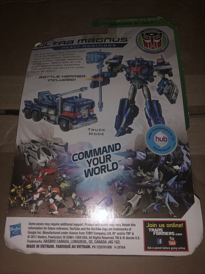 Transformers Prime Cyberverse Ultra Magnus Action Figure 2011 Hasbro ...