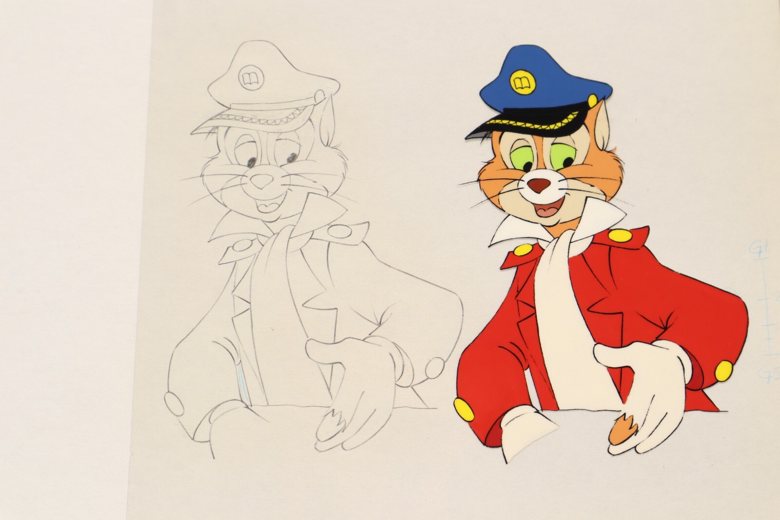 Cap'N O.G Readmore Original Production Drawing And Cel 153-49 - Used ...