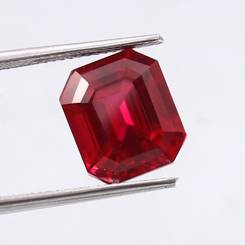 AAA 8.10 CT Natürlich Makellos Rote Mosambik Rubin Lose Glanzschliff ...