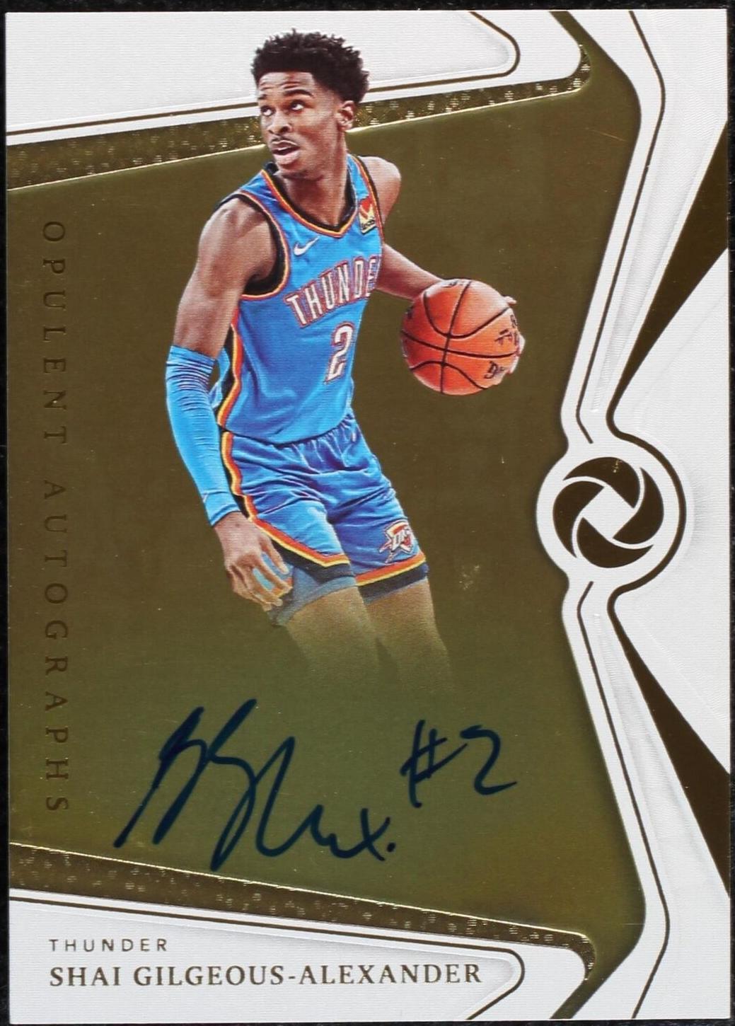 2019-20 Panini Opulence - Opulent Autographs Shai Gilgeous-Alexander # ...
