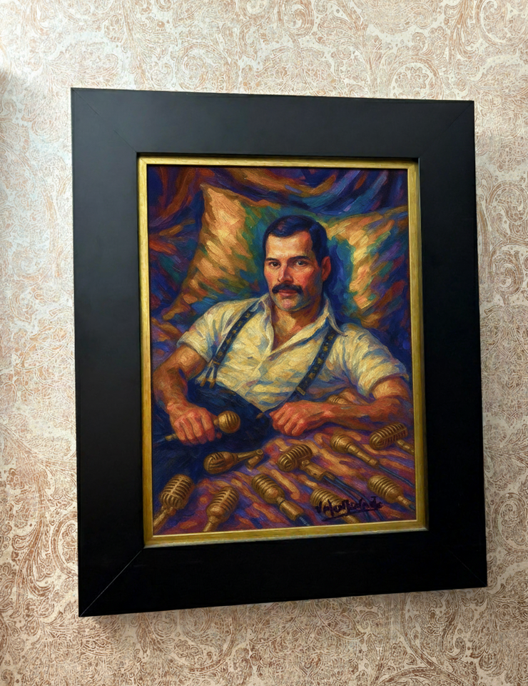 Original Valentinarte Oil Painting Freddie Mercury Rock Music Queen ...
