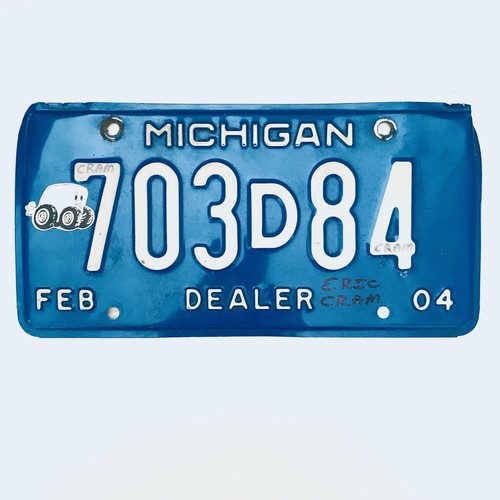 2004 United States Michigan Base Dealer License Plate 703D84 | eBay