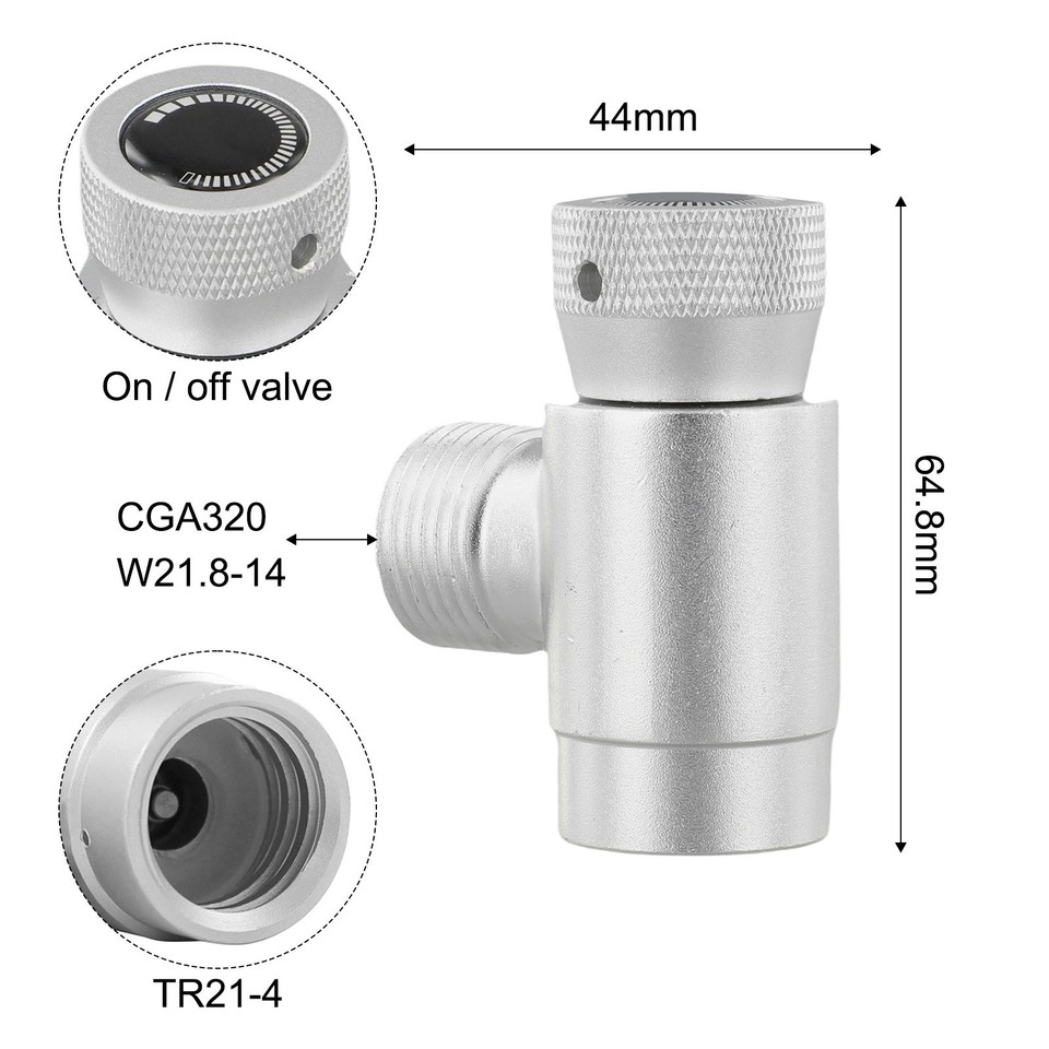 TR214 auf W21 8 Anschlussadapter für Kohlendioxid für Soda Stream ...