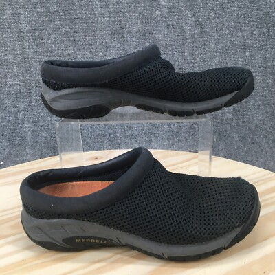 Merrell Shoes Womens 7 Encore Breeze 3 Mule Black Slip On Closed Toe ...
