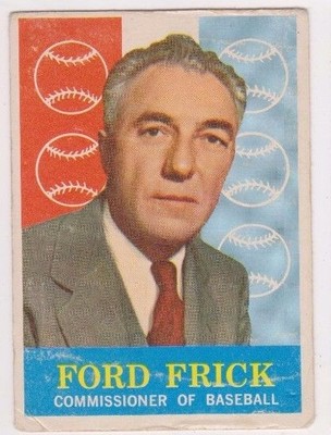 40% OFF 1959 Topps #1 Ford Frick - Commissioner of Baseball, Good ...