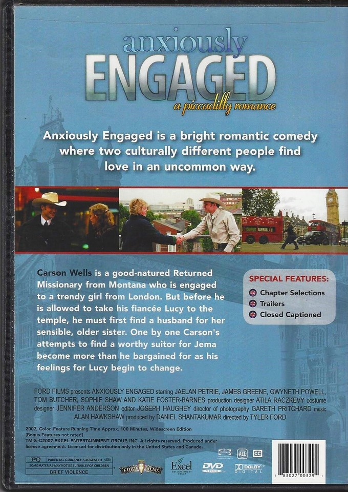 ANXIOUSLY ENGAGED; A Piccadilly Romance ~ 2007 ~ DVD ~ PRISTINE ...