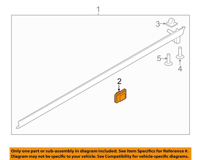 Kia OEM 2016 Sorento Exterior-rocker Molding Clip 87756C5000 for sale ...