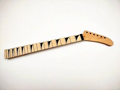 22 FRET SHARK FIN INLAYS MAPLE GUITAR NECK REPLACEMENT FLOYD ROSE NUT ...
