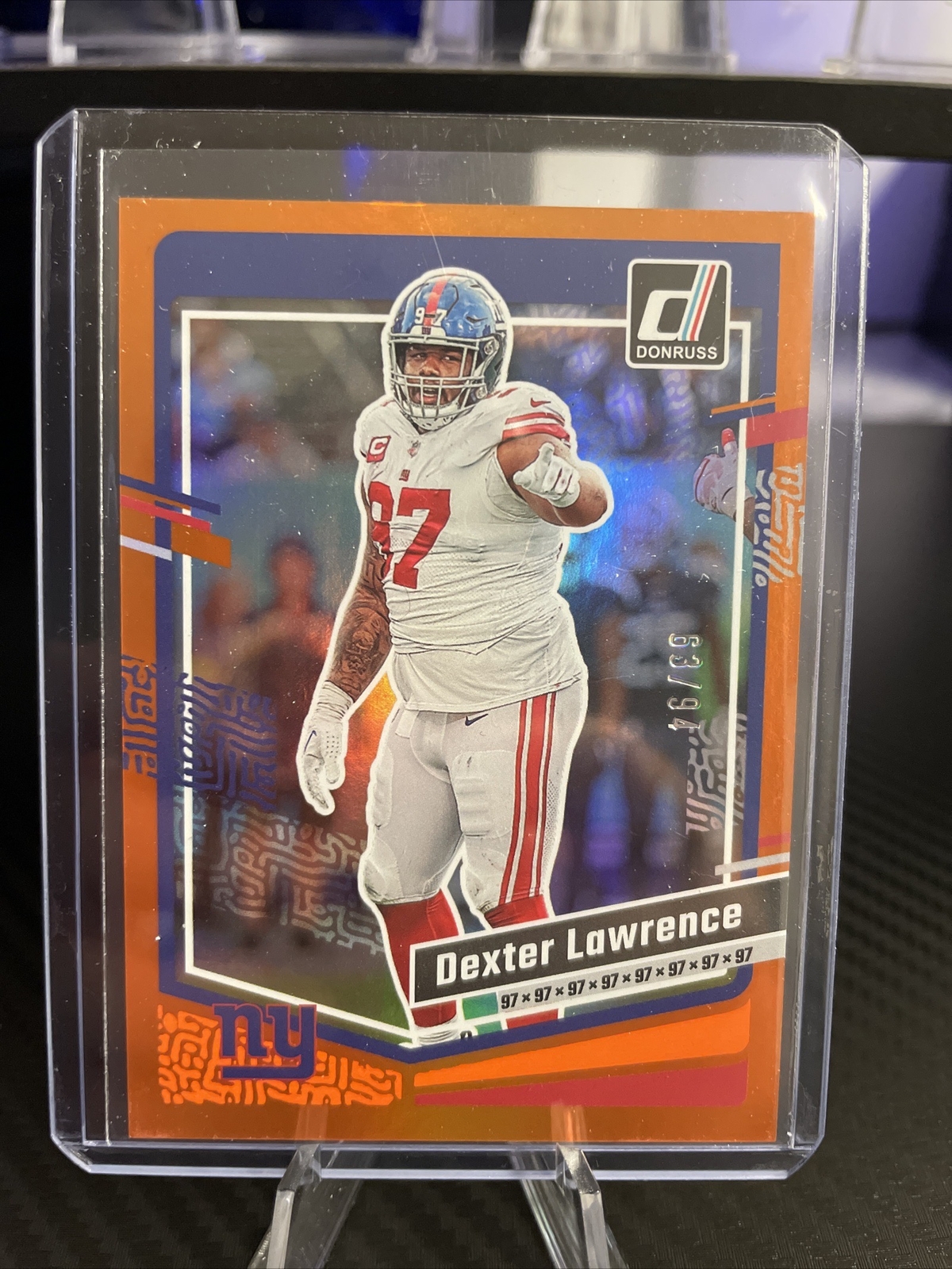 2023 Donruss DEXTER LAWRENCE Jersey Number Parallel ORANGE /94 | eBay