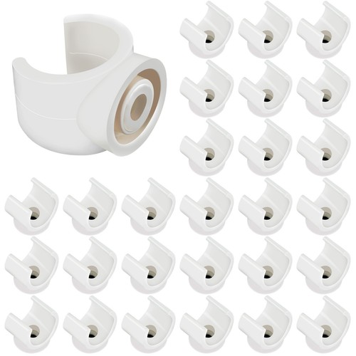 100Pcs 3/4 Inch Pipe Clips Plastic Water Pipe Hangers Holder Clamps U ...