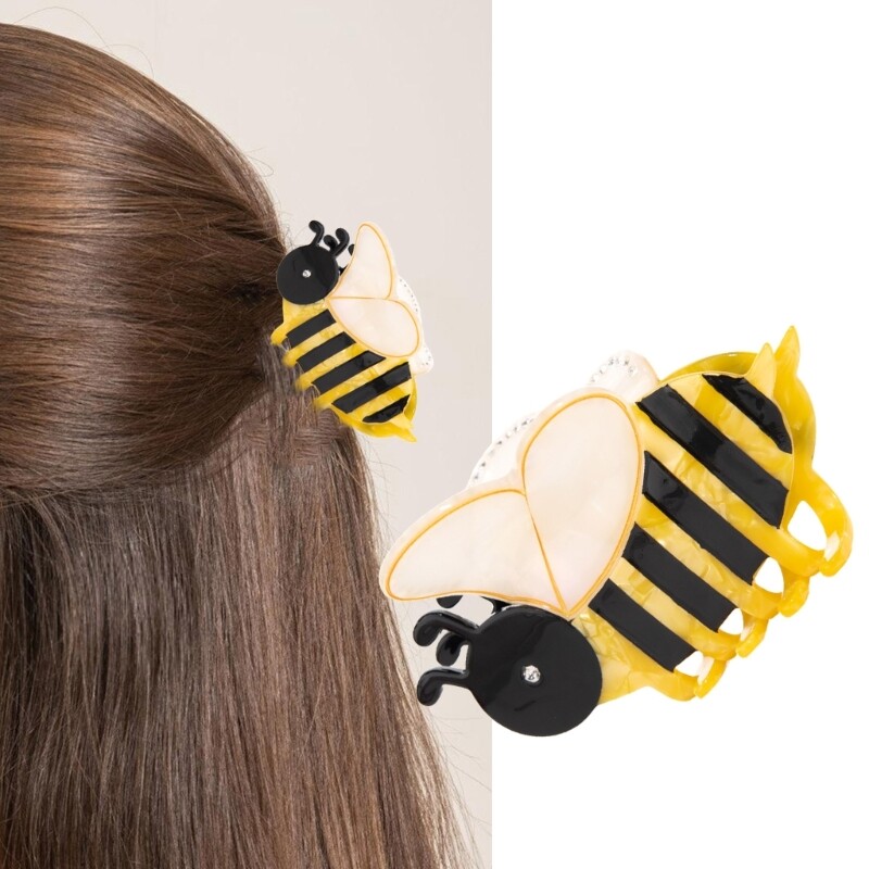 Lovely Bees Hair Claw Clip Animal Theme Jaw Claw Clip All Age Strong ...