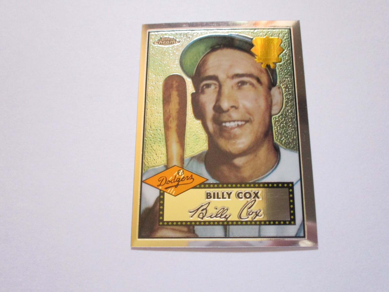 2002 Topps Chrome 1952 World Series 50th Anniversary Billy Cox Card ...