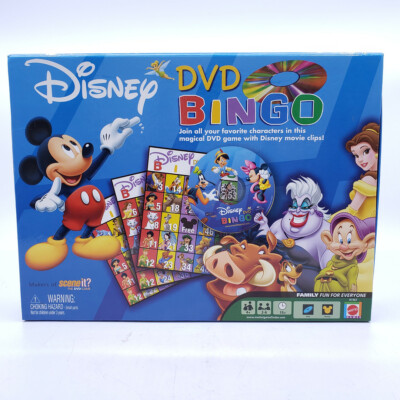 Disney DVD Bingo Family Game Mattel 2005 Complete Game Night | eBay