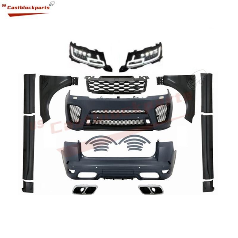 For 15-17 Land Rover Range Rover Sport Upgrade 18-21 SVR Body bumper ...