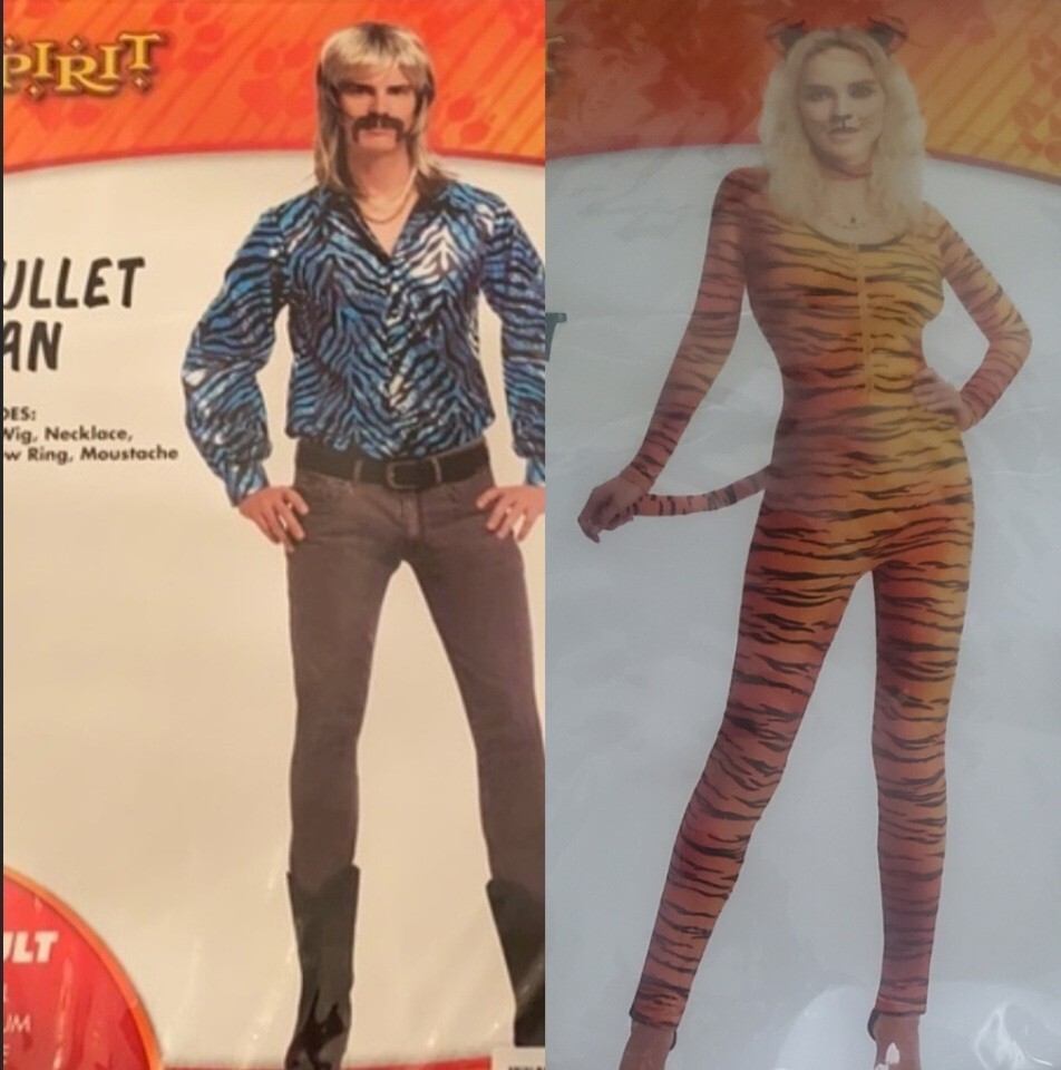 Spirit Halloween Mullet Man Costume Joe Exotic, small… - Gem