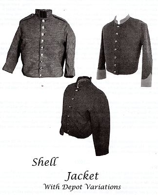 Civil War Military SHELL JACKET & Depot Variations Pattern Timeless ...