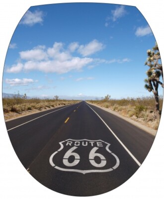 Stickers WC, stickers abattant de WC route 66 New York | eBay