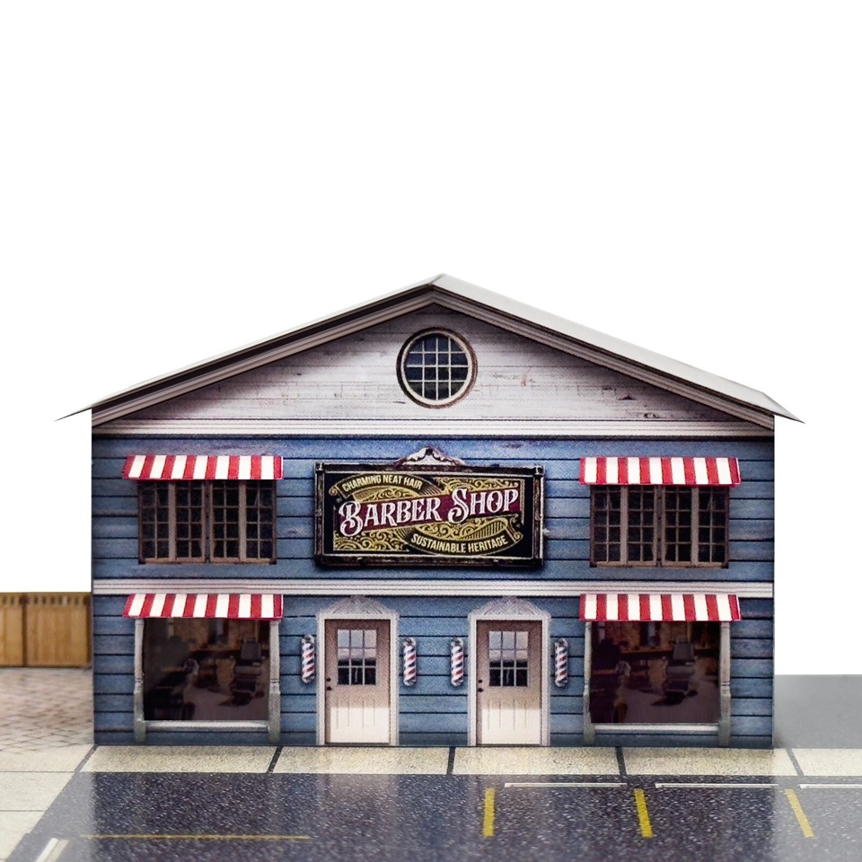 N Scale Building Kit Scale Starter Small Town Model Kit, Fits Micro ...