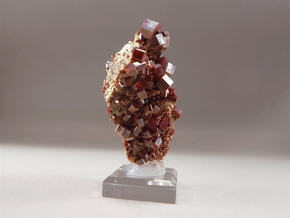 Dark Red Cluster of Hexagonal Vanadinite Crystals | eBay UK