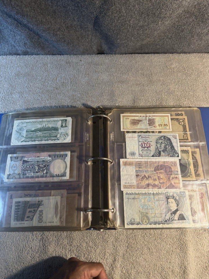Vintage World Paper Currency Collection Bank Notes 90+ Bills 1940’s ...