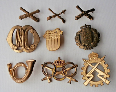 9 Various Belgian / Belgium Army Military ? Cap or Collar Badges | eBay ...