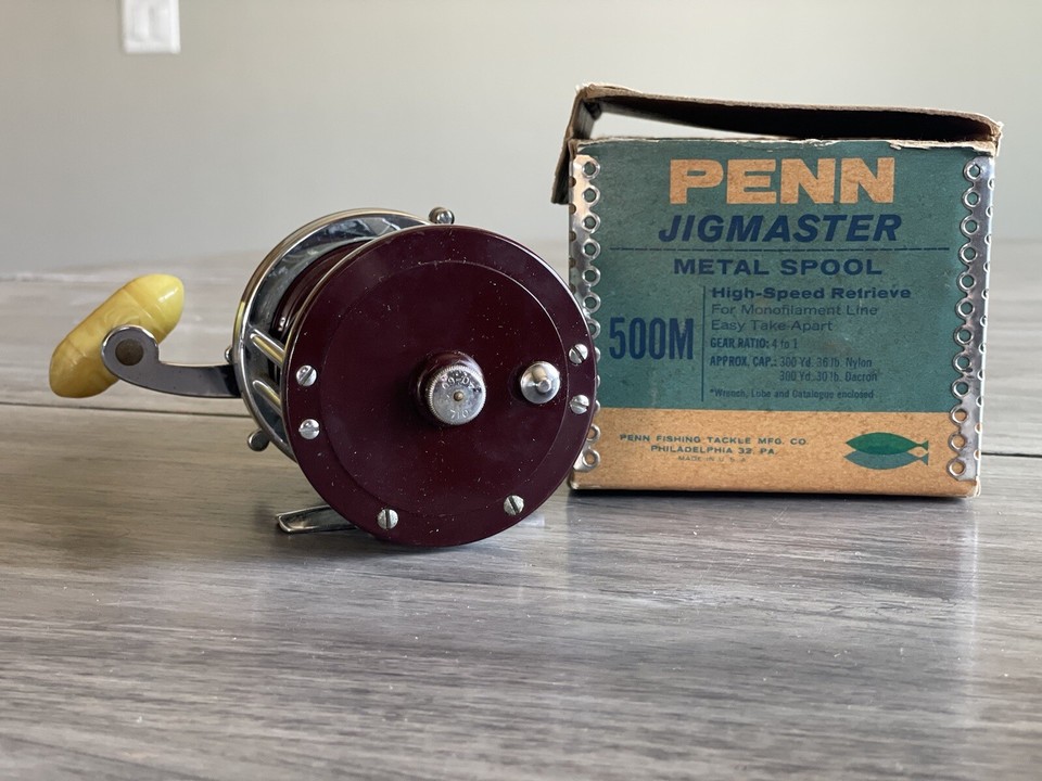 Vintage Penn Reels Jigmaster Metal Spool 500M Excellent Condition w/box ...