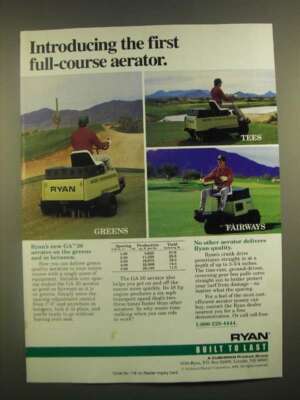 1988 Ryan GA 30 Aerator Ad - First Full-Course Aerator | eBay