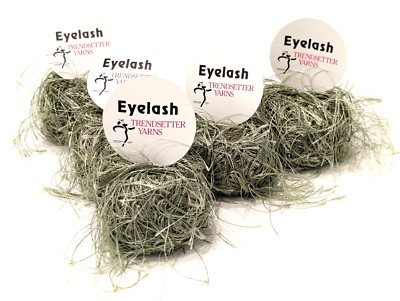 5 Lashy Balls Factory Packed EYELASH from TrendSetter Yarns ITALY #1001 ...