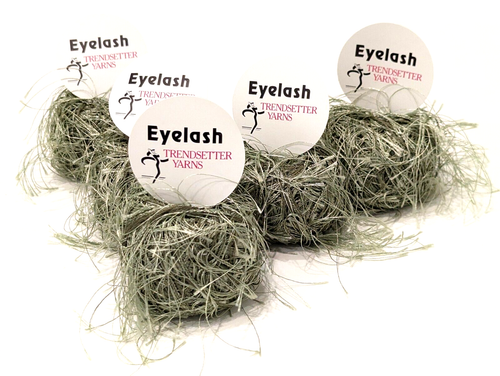 5 Lashy Balls Factory Packed EYELASH from TrendSetter Yarns ITALY #1001 ...