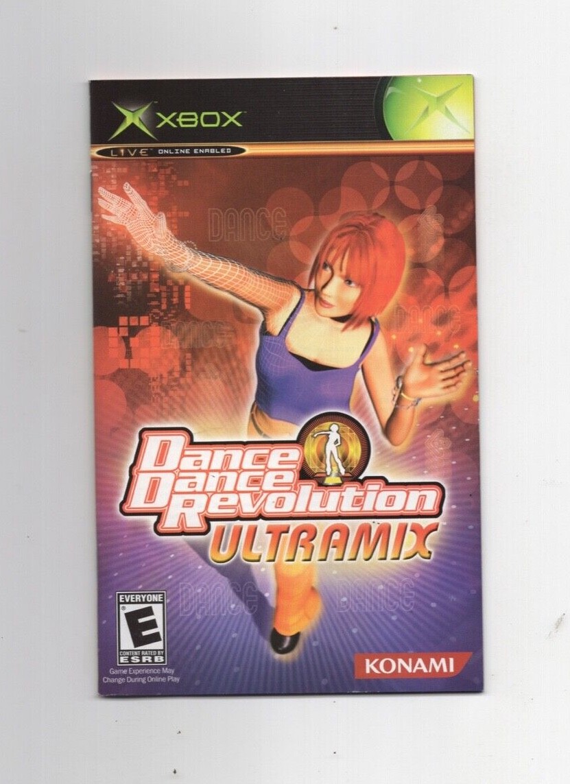 Dance Dance Revolution Ultramix Original Xbox MANUAL ONLY AUTHENTIC ...