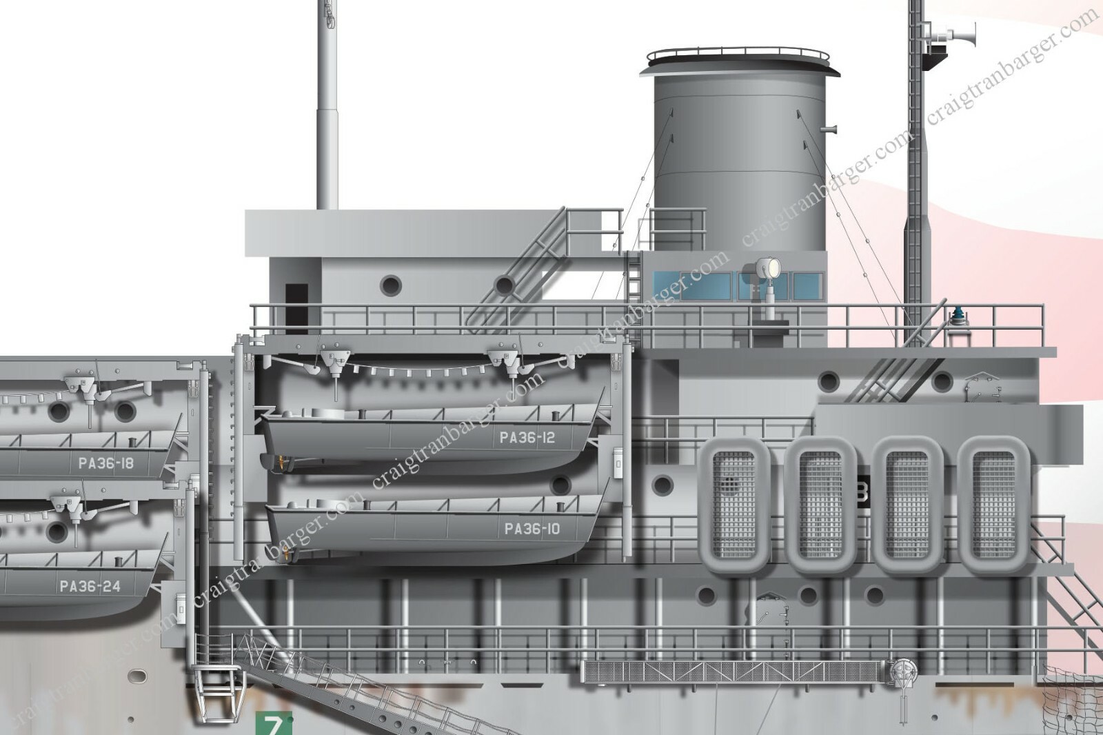 USS,Cambria,Bayfield,class,attack,transport,troop,USNS,APA,33-70 | eBay