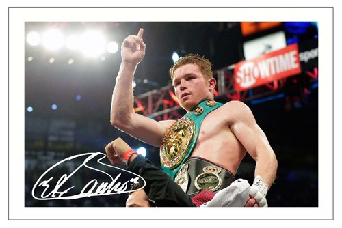 CANELO ALVAREZ Signed Autograph PHOTO Fan Gift Signature Print BOXING ...