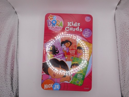 Nickelodeon Dora The Explorer - Kidz Cards - 4 Games Collectible Tin ...