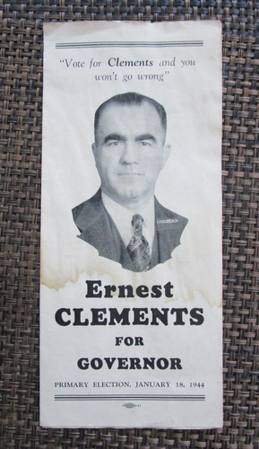 ERNEST CLEMENTS - "For Governor - Louisiana" - Vintage Brochure - 1944 | eBay