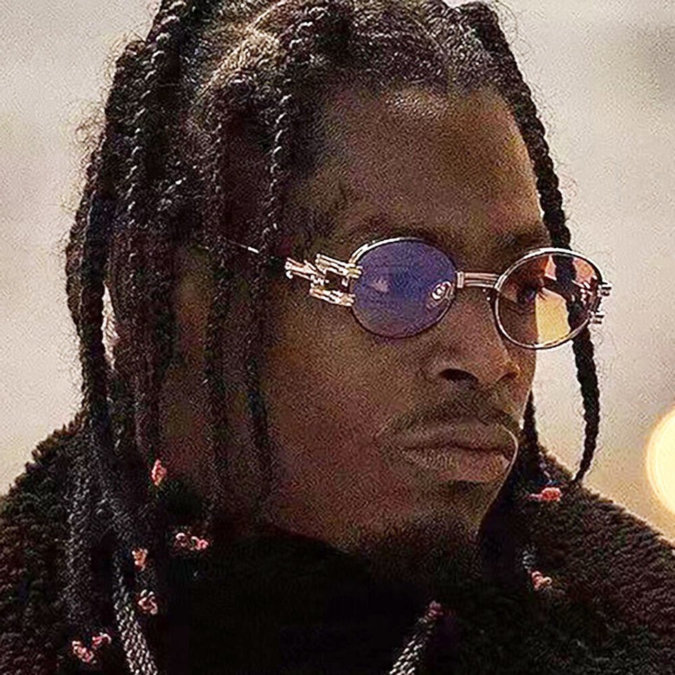 Fashion Round Sunglasses Mens Women Luxury Gold Metal Bar Hip Hop ...