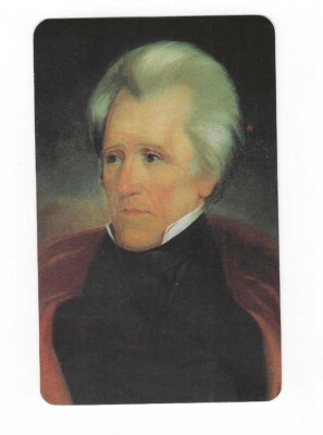 1991 FAX-PAX PRESIDENT ANDREW JACKSON PORTRAIT CARD | eBay