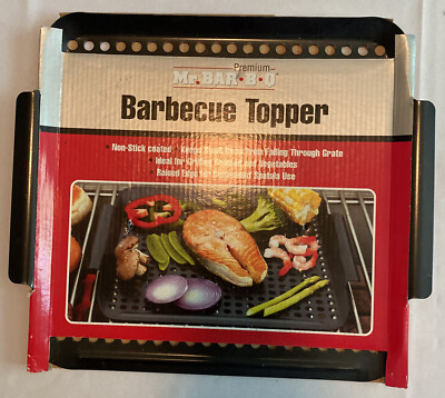 NEW Mr Bar-B-Q Premium Non-Stick Barbecue Topper Keeps-Small Items From ...