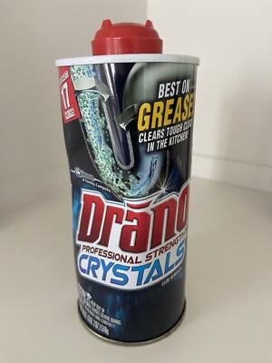 Drano Crystals Professional Strength Clog Remover Kitchen Sink 18oz ...