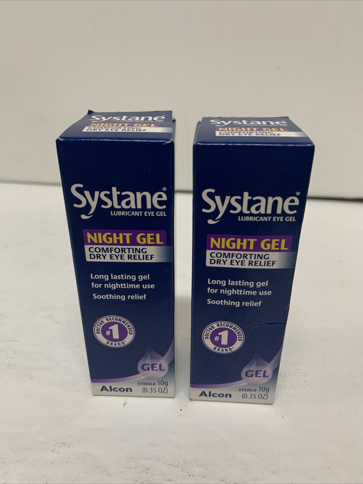 Lot Of 2 Systane Night Gel Lubricant Eye Gel for Dry Eye 0.35oz Exp:9/ ...