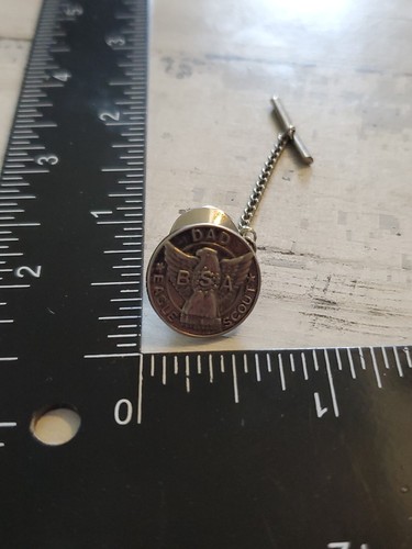 Silver Tone BSA Eagle Scout Dad Pin Ti | eBay