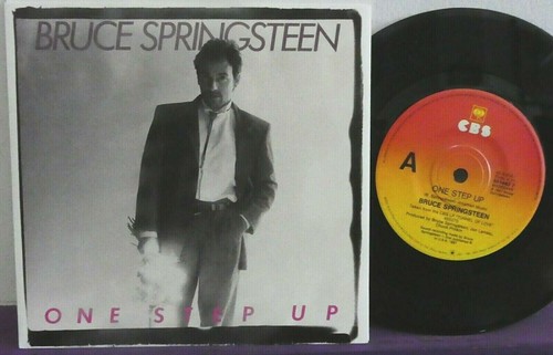 BRUCE SPRINGSTEEN One Step Up 45 AUSTRALIAN CBS Picture Sleeve 7 NM ...