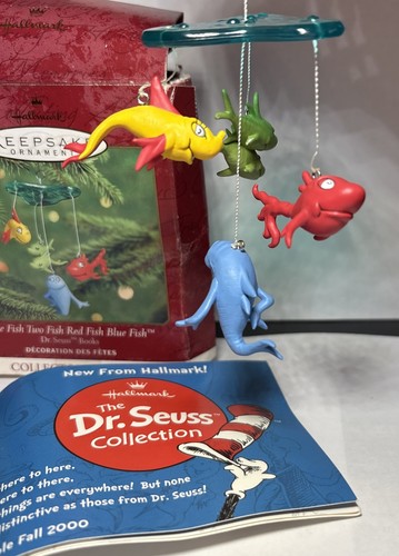 Hallmark One Fish Two Fish Red Fish Blue Fish ornament Xmas | eBay