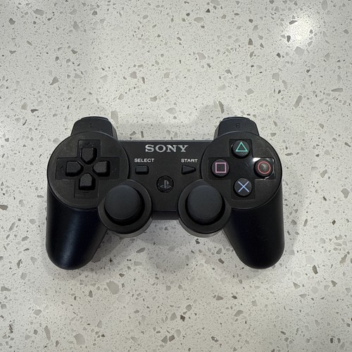 Sony Playstation 3 Controller Genuine Dualshock Ps3 Black Authentic OEM ...