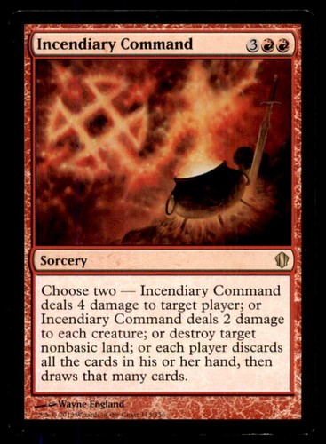 MTG Incendiary Command LP Light Play Commander 2013 | eBay
