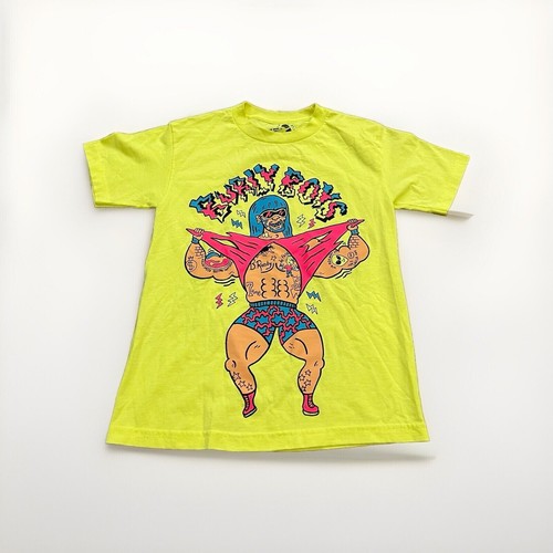 RIFF RAFF Mens Neon Green Burly Boys Short Sleeve T-Shirt Size S SMALL ...